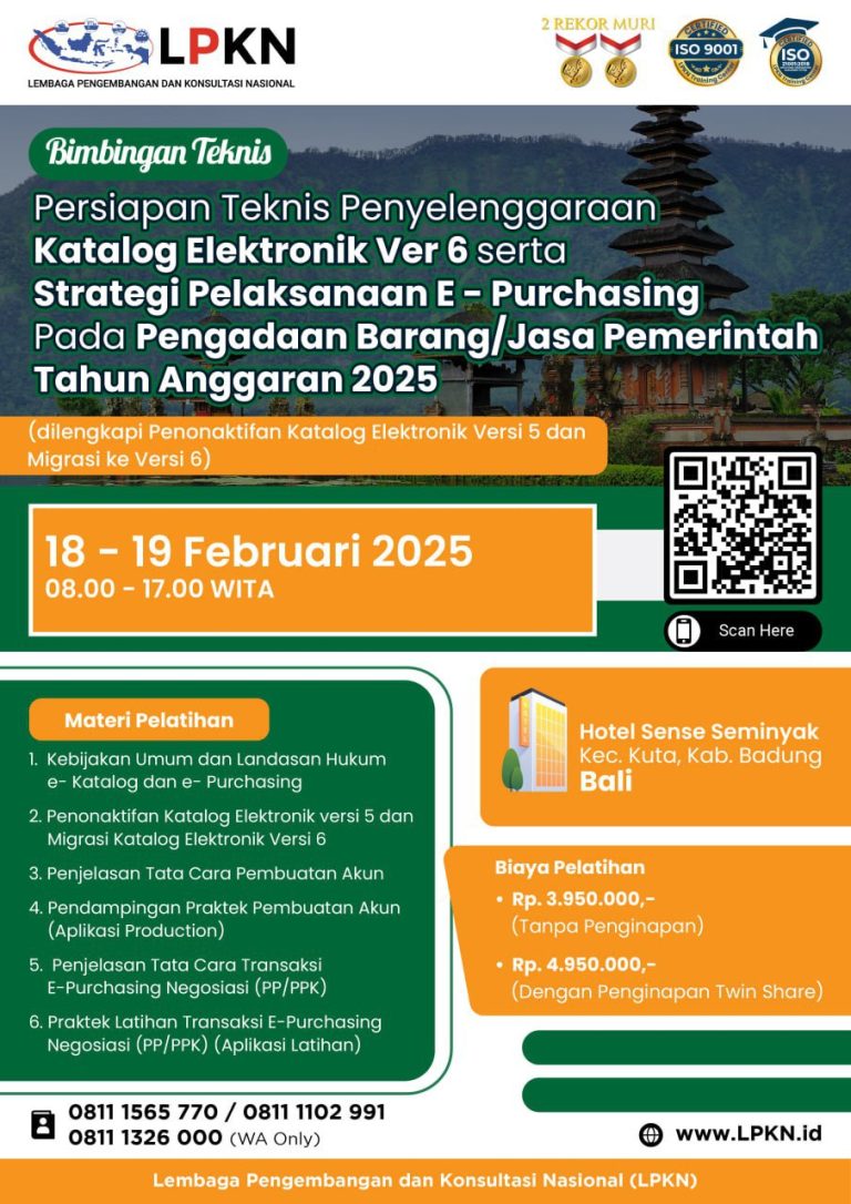 Panduan Dasar Pengelolaan Pengadaan Barang/Jasa Secara Swakelola ...