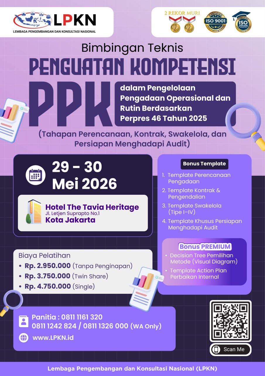 Contoh Pengadaan yang Perlu Pembayaran dengan Uang Muka (Down Payment ...